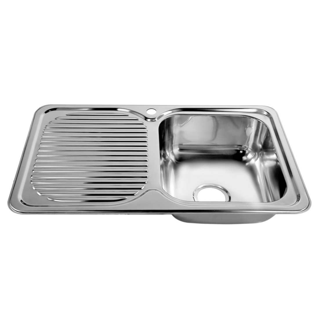 Naiture Drop-In Kitchen Sink, Rectangular Single Bowl Top Mount Sink ...